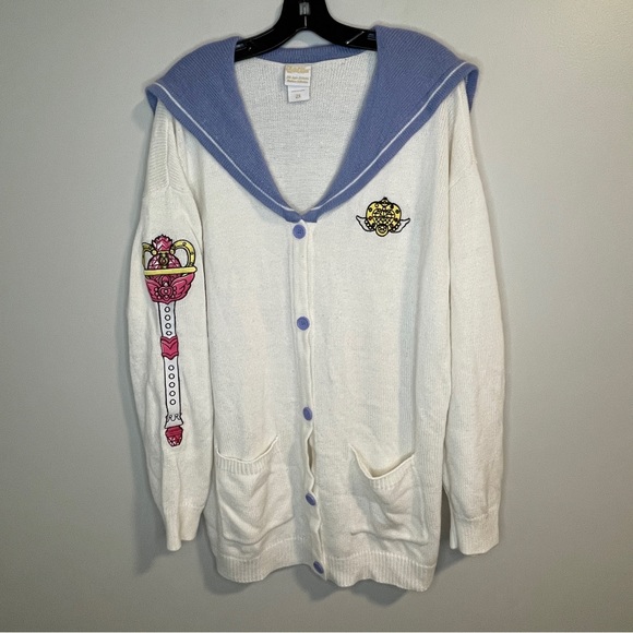 Hot Topic | Sweaters | Sailor Moon Hot Topic Cardigan Usagi Wspiral ...